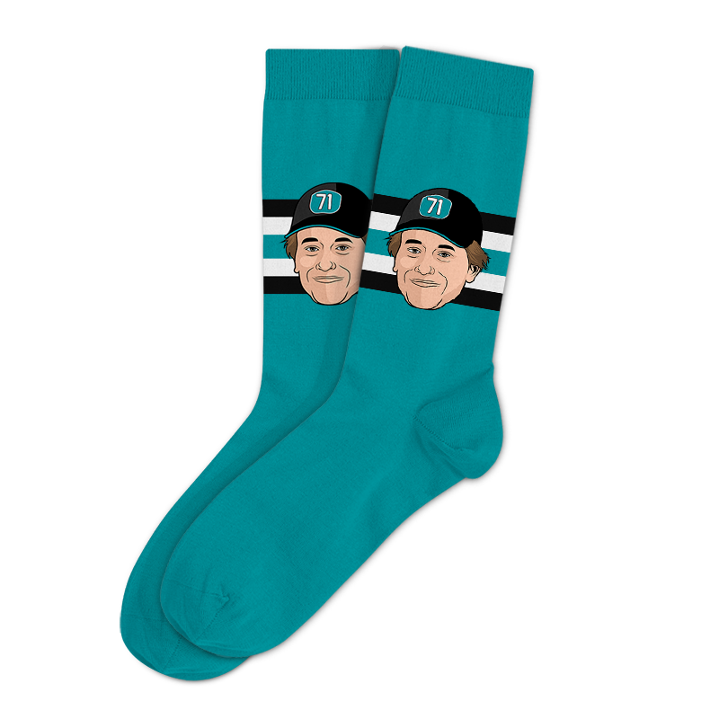 Macklin Celebrini Rookie Sock – Major League Socks